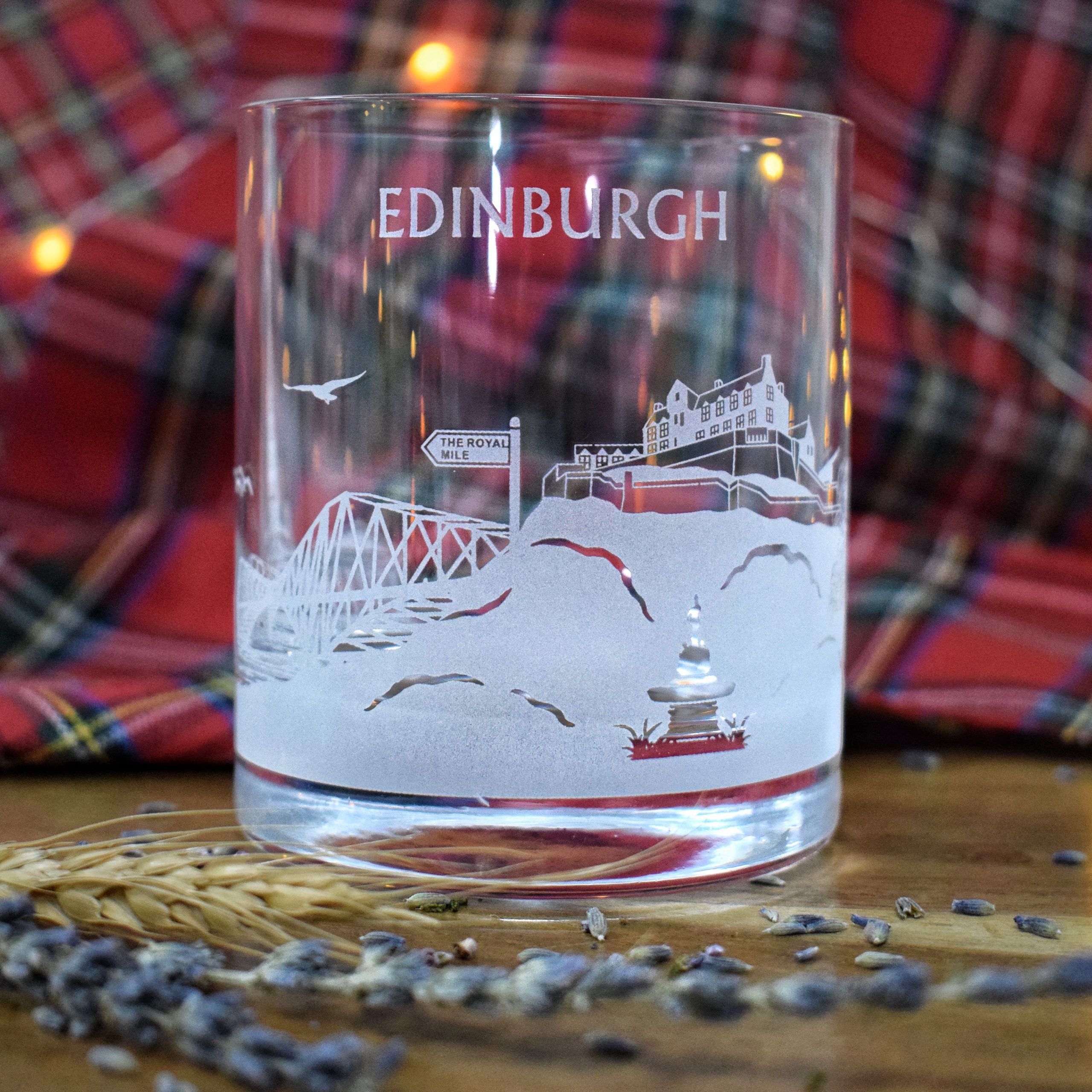 Edinburgh Skyline Tumbler | Edinburgh Gift | Burns Crystal